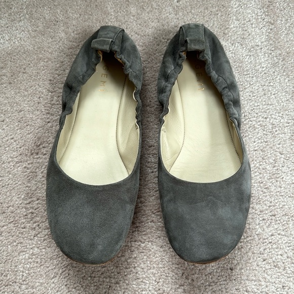M. Gemi | Shoes | Mgemi Gray Leather Ballet Flats | Poshmark